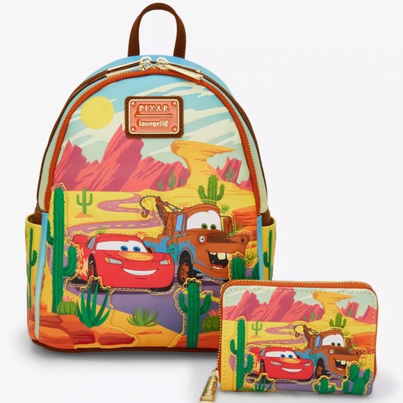Loungefly | Bags | Loungefly Disney Pixar Cars Lightning Mcqueen And ...
